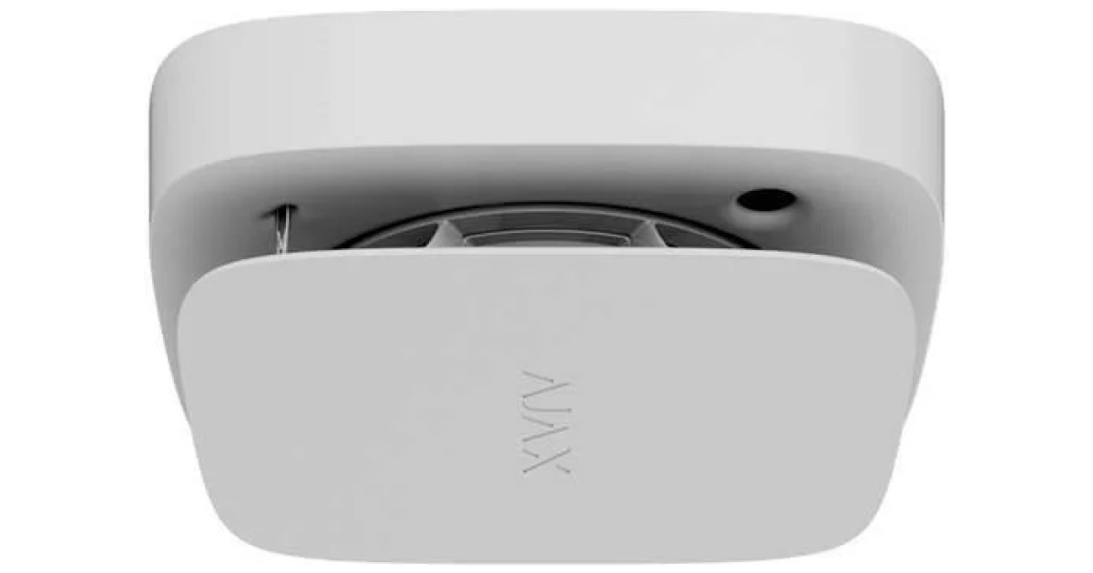 AJAX Sensor FireProtect 2 RB White (Heat/Smoke/CO) Replaceable Battery ...
