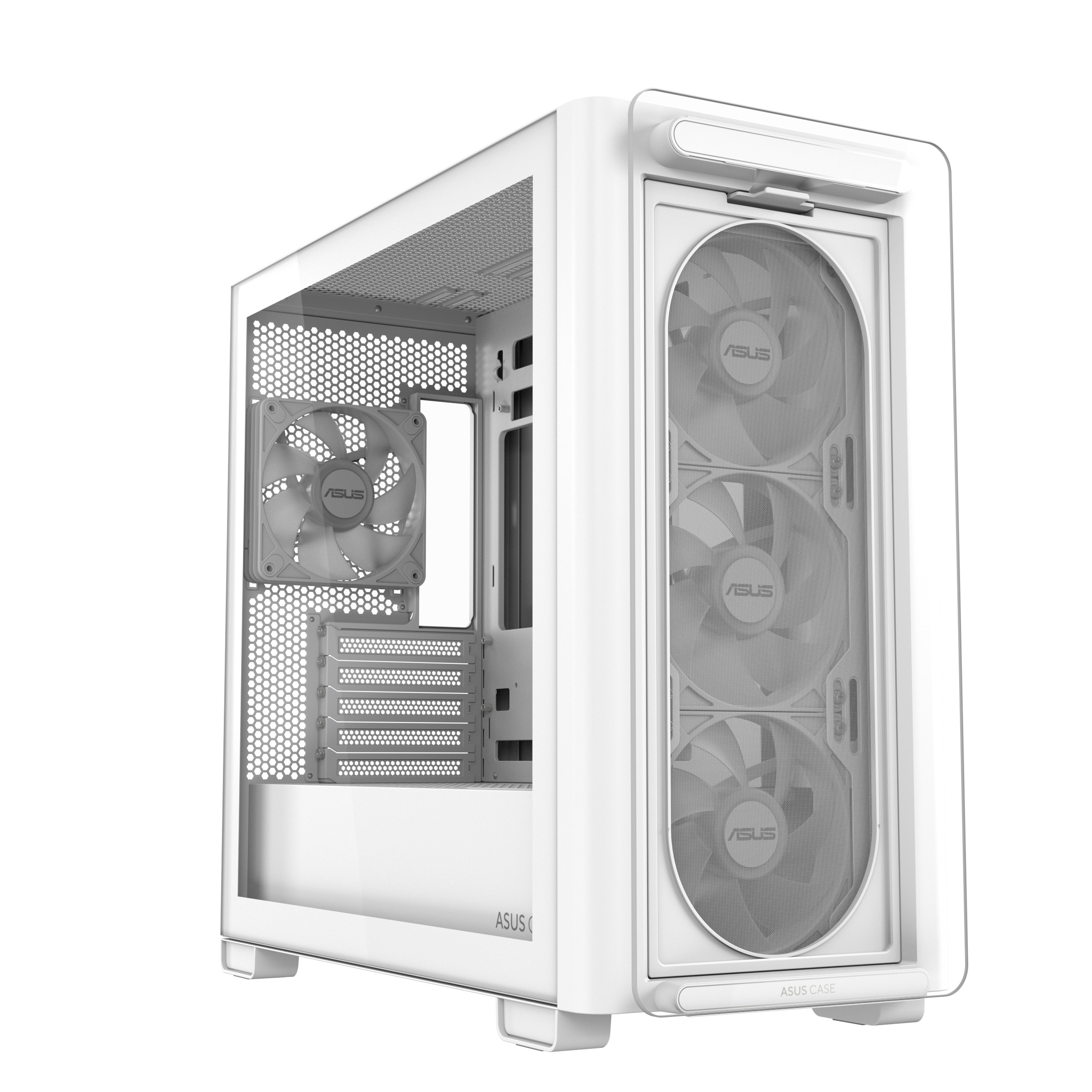 ASUS PC Case mATX Tempered Glass 4xARGB Fans A23 PLUS White - nxt.cy ...