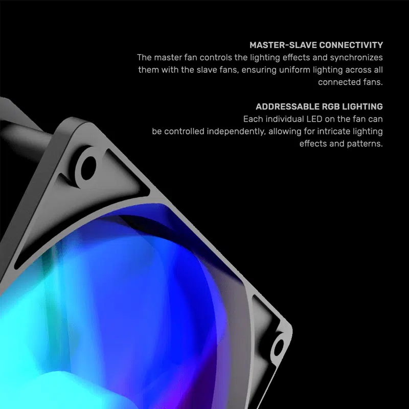 Armaggeddon Gaming Cooling Fan Set 4pcs ARGB KIT 5000 Black - nxt.cy ...