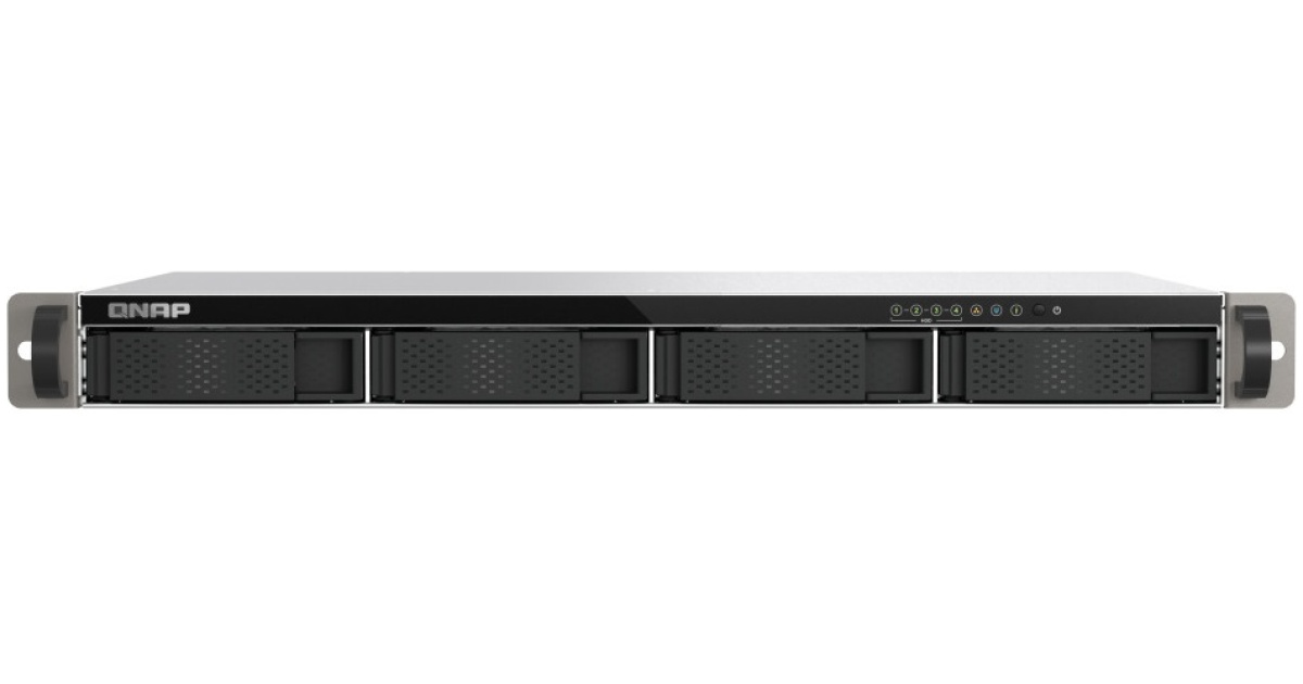 QNAP NAS 4-Bay Rackmount Short-Depth ARM Quad-Core, 4GB RAM, Dual 2 ...