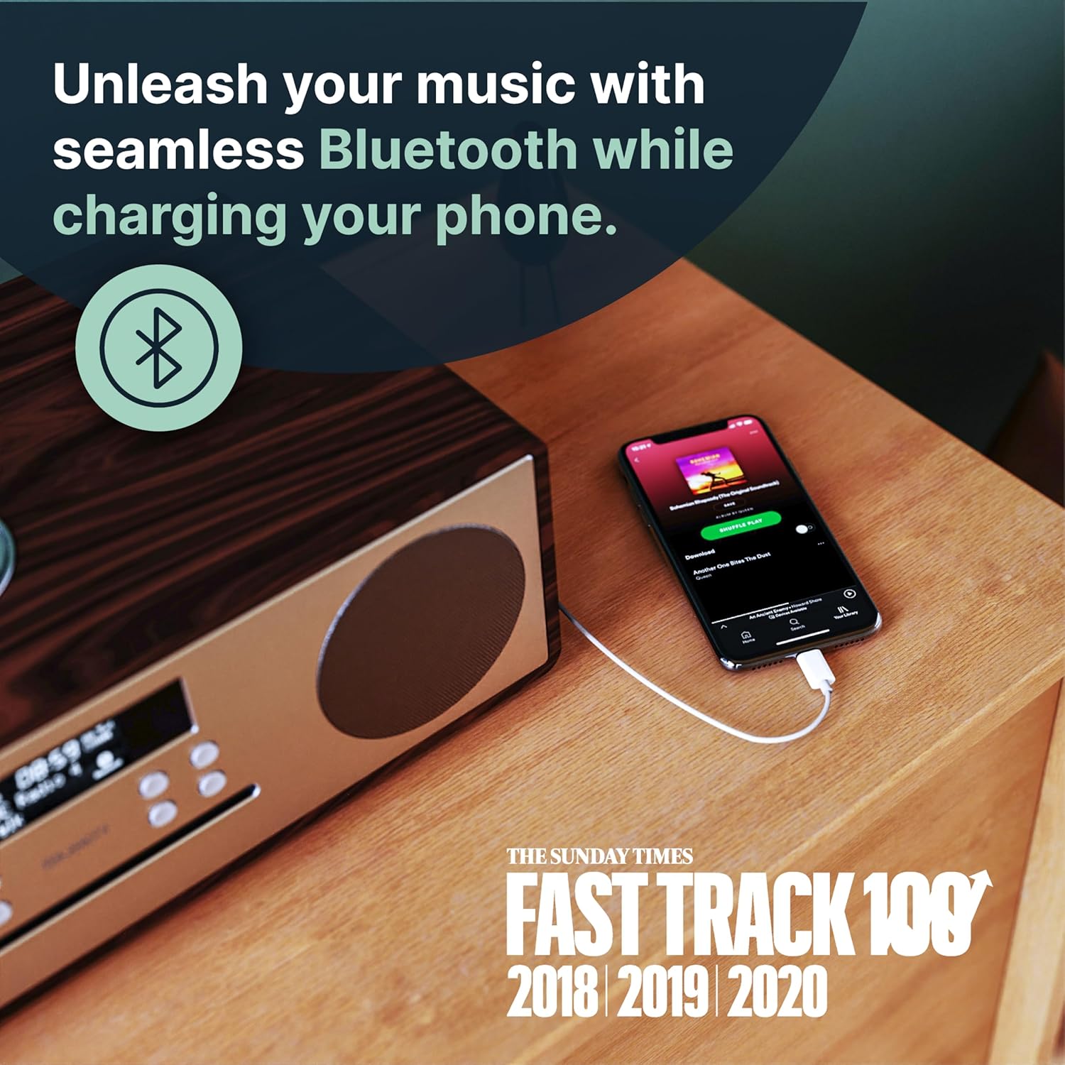 Majority OAKINGTON (Walnut) Mini HiFi System 120W with CD Player ...