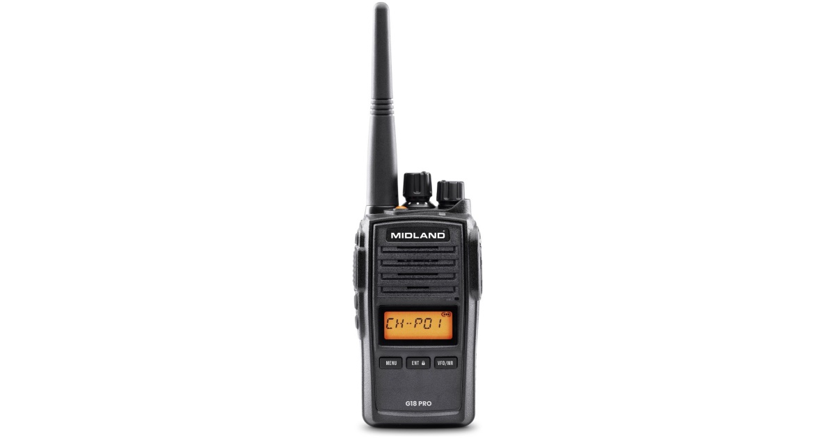 Midland G18 Pro Noise Cancellation PMR446 Waterproof Radio (Single ...