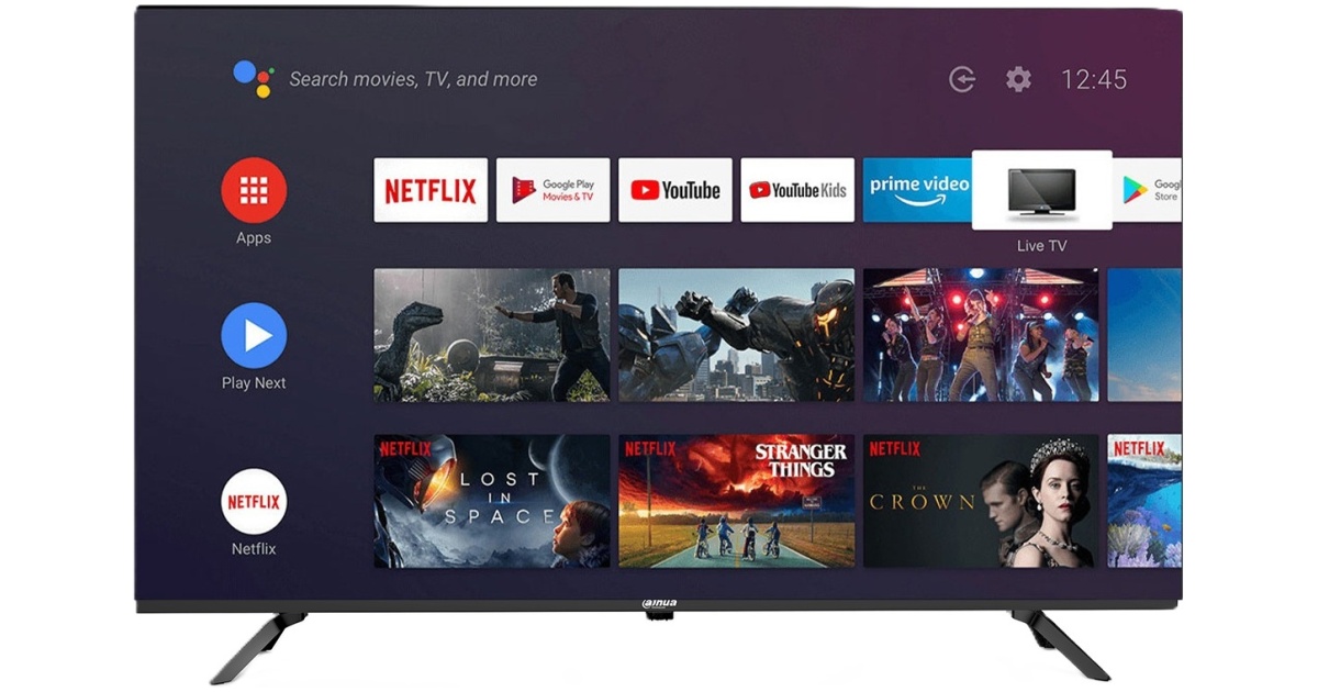 Dahua LTV40-SG200 40'' Full HD Android TV with HDR10, Dolby Digital Plus & Voice Control Remote ...