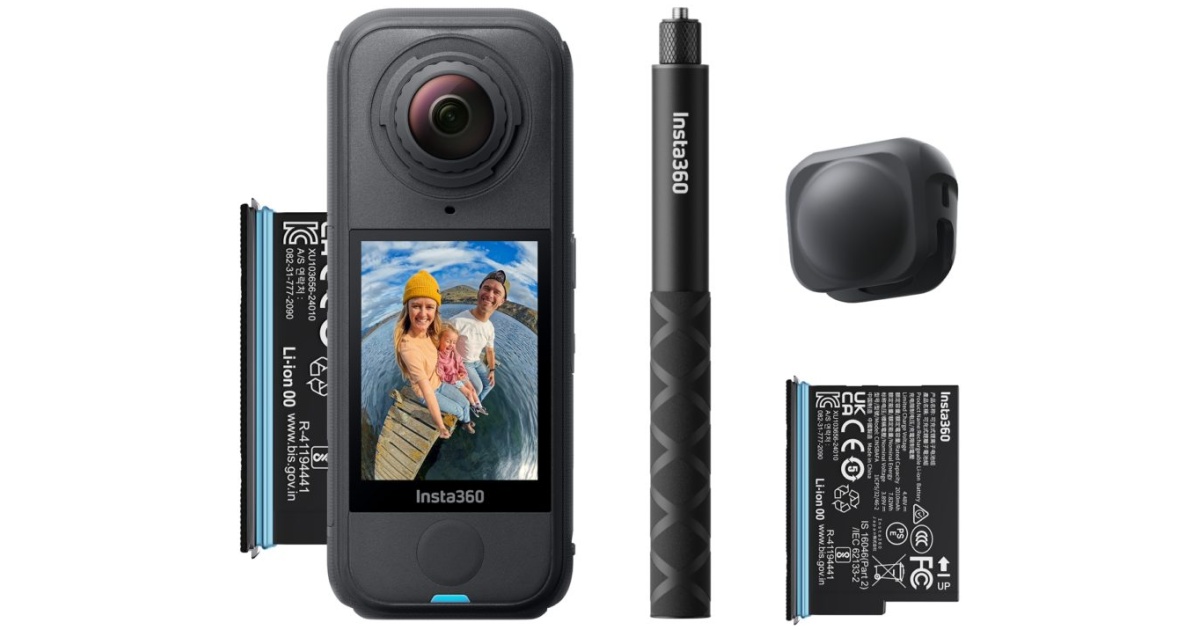 Insta360 X4 Air Starter Bundle - Lightweight 8K 360 AI ActionCam Selfie ...