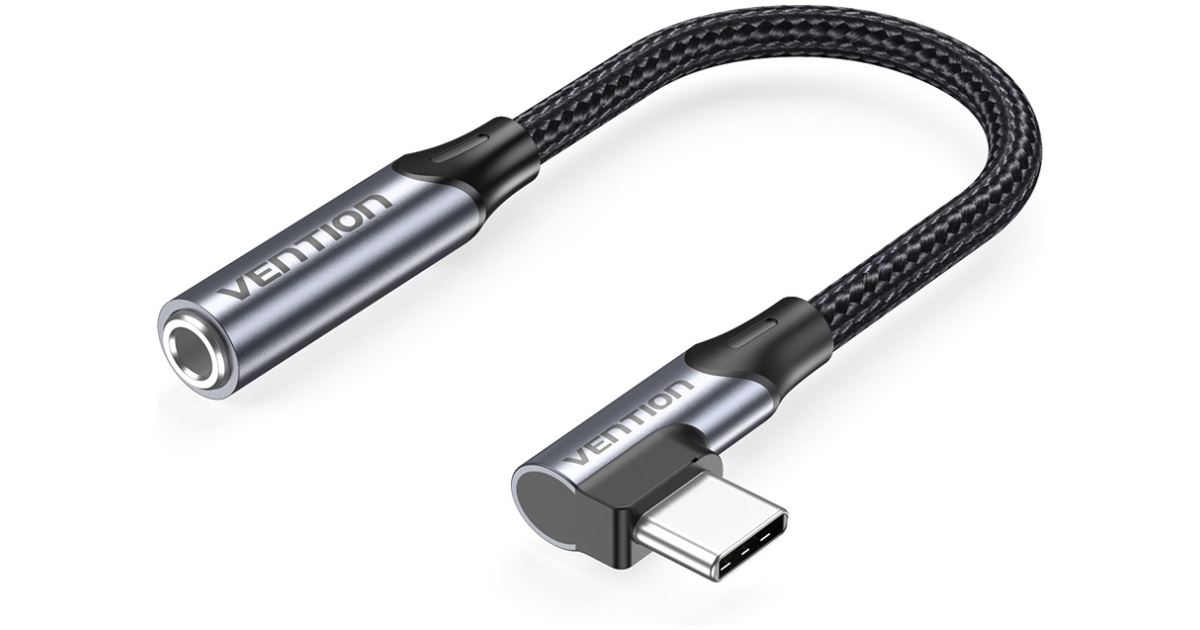 Vention AUDIO CONVERTER USB-C to 3.5mm Female RA Adaptor BGLHA - nxt.cy ...