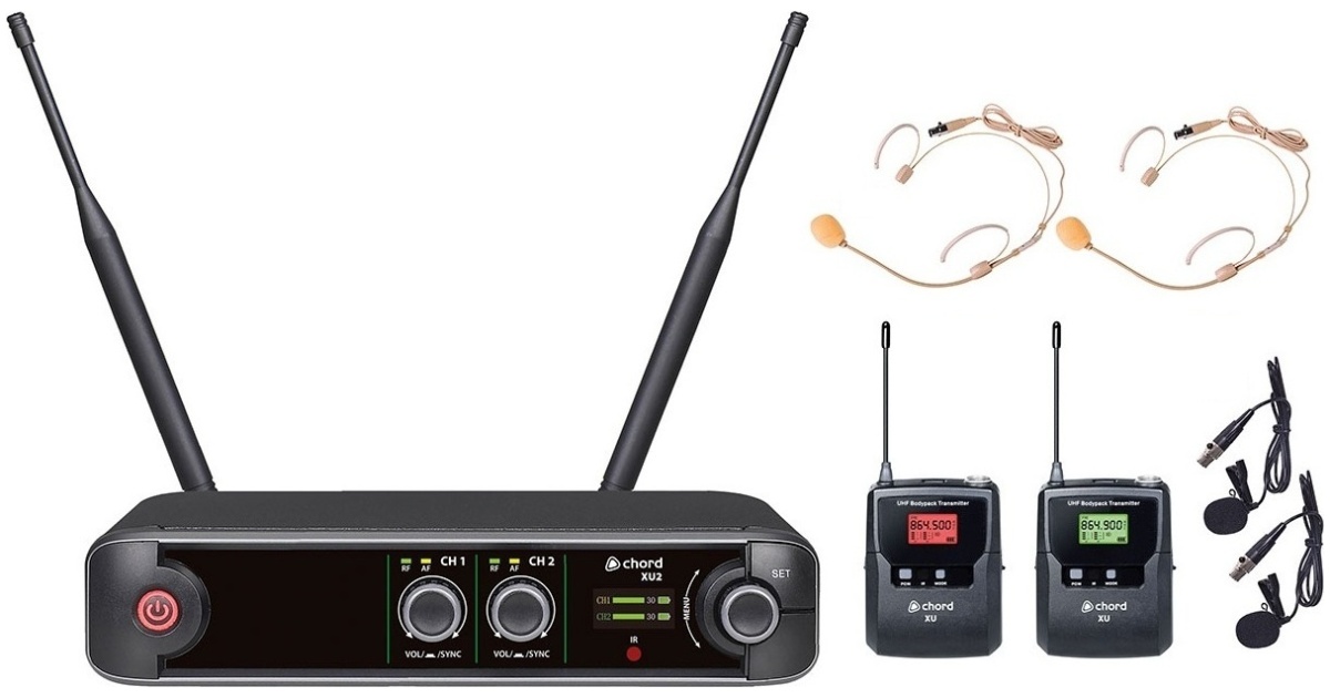 Chord XU2-B Wireless UHF System 2x Beltpacks 171.015UK - nxt.cy ...