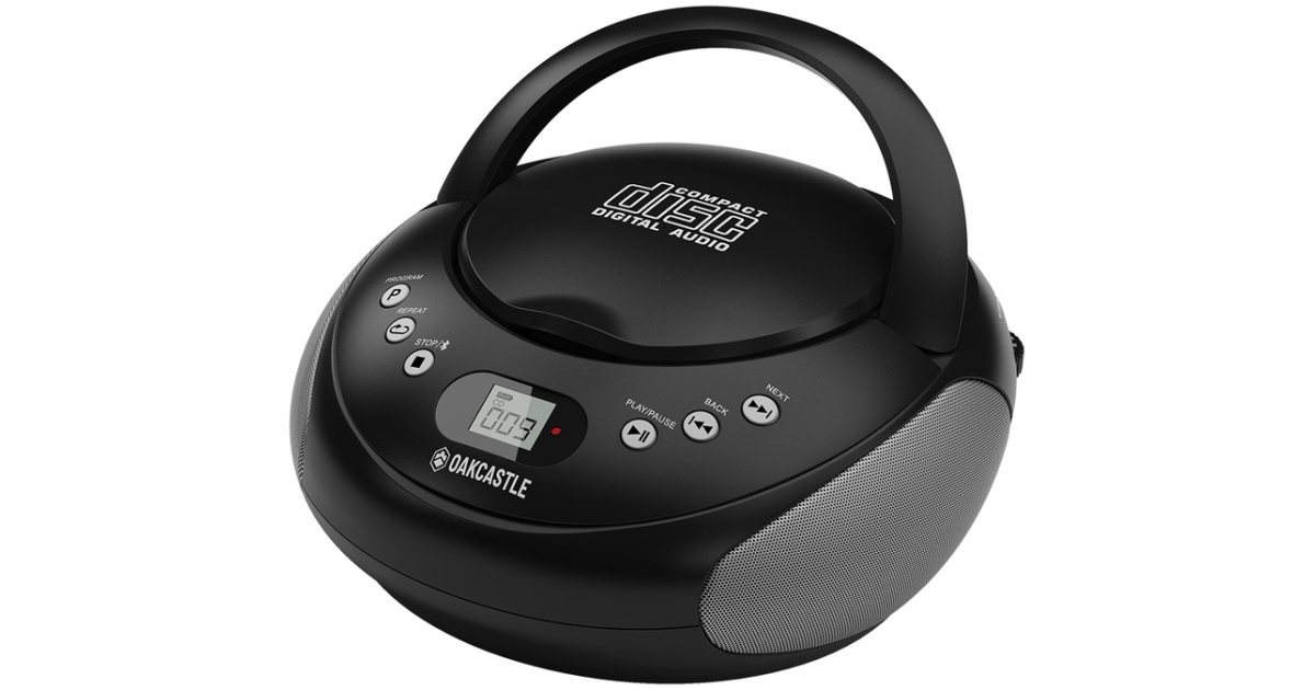 Majority Oakcastle CD250 Portable CD Player Boombox with Bluetooth & FM ...