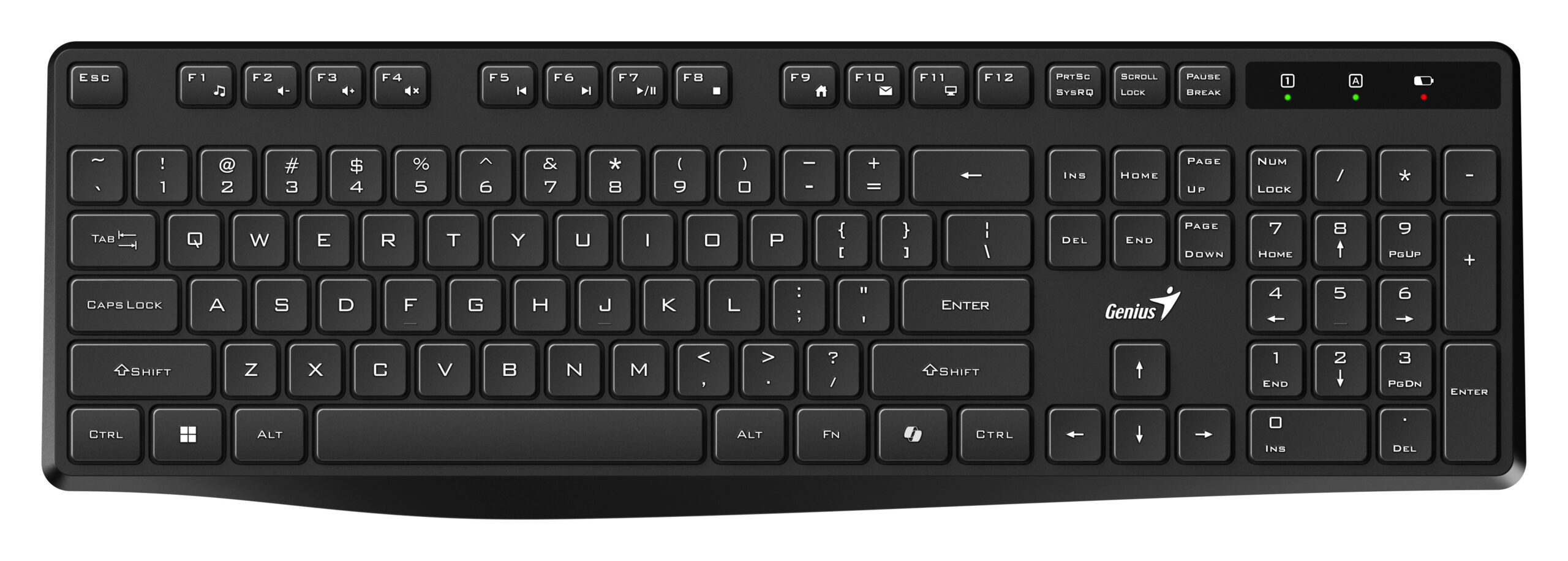 Genius Keyboard Wireless AI Silent & Low Profile KB-7200 English - nxt ...