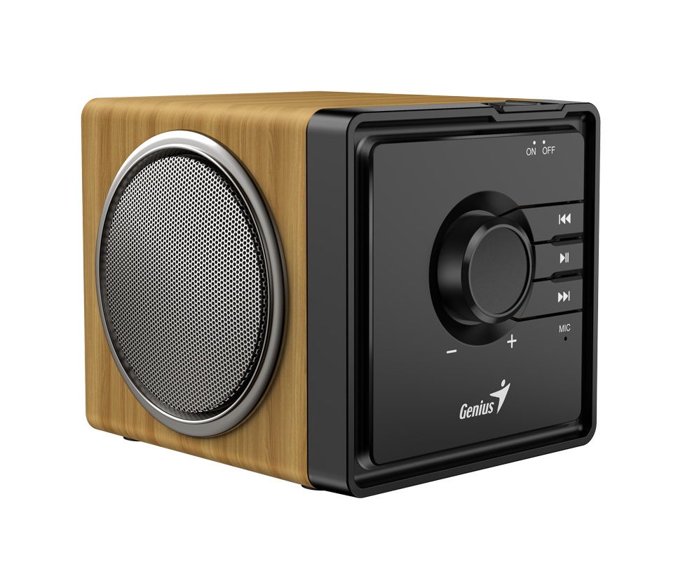Genius Mobile Speaker Portable BT 6W SP-916BT Pine Wood - nxt.cy ...