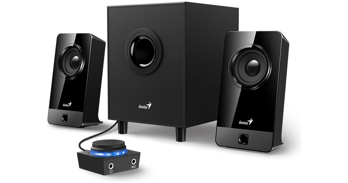 Genius PC Speakers 2.1 10W with Sub & Volume Control Pod SW-2.1 300X ...